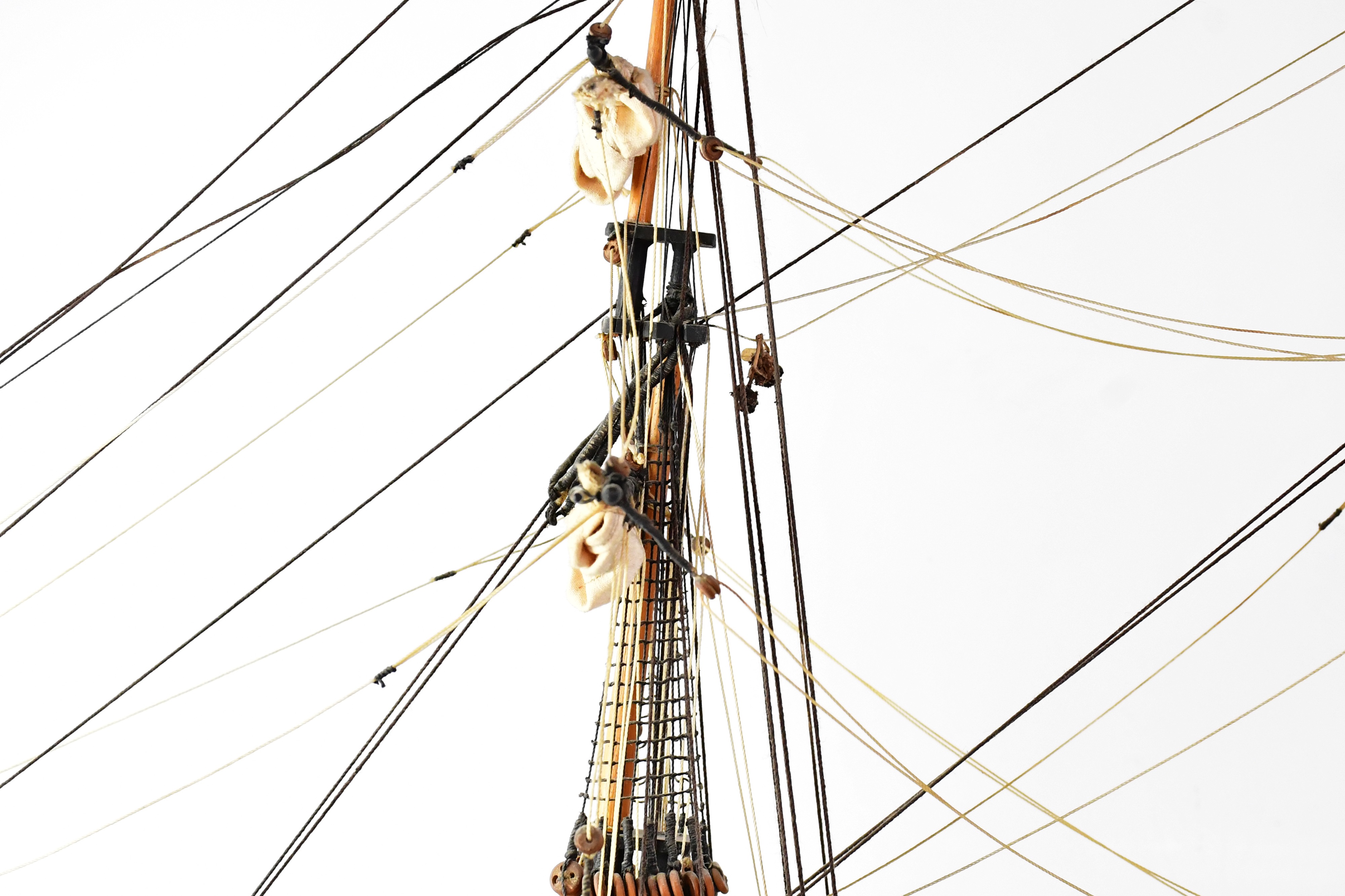 Lot 702 - A scale model of HMS Victory, on stand, with