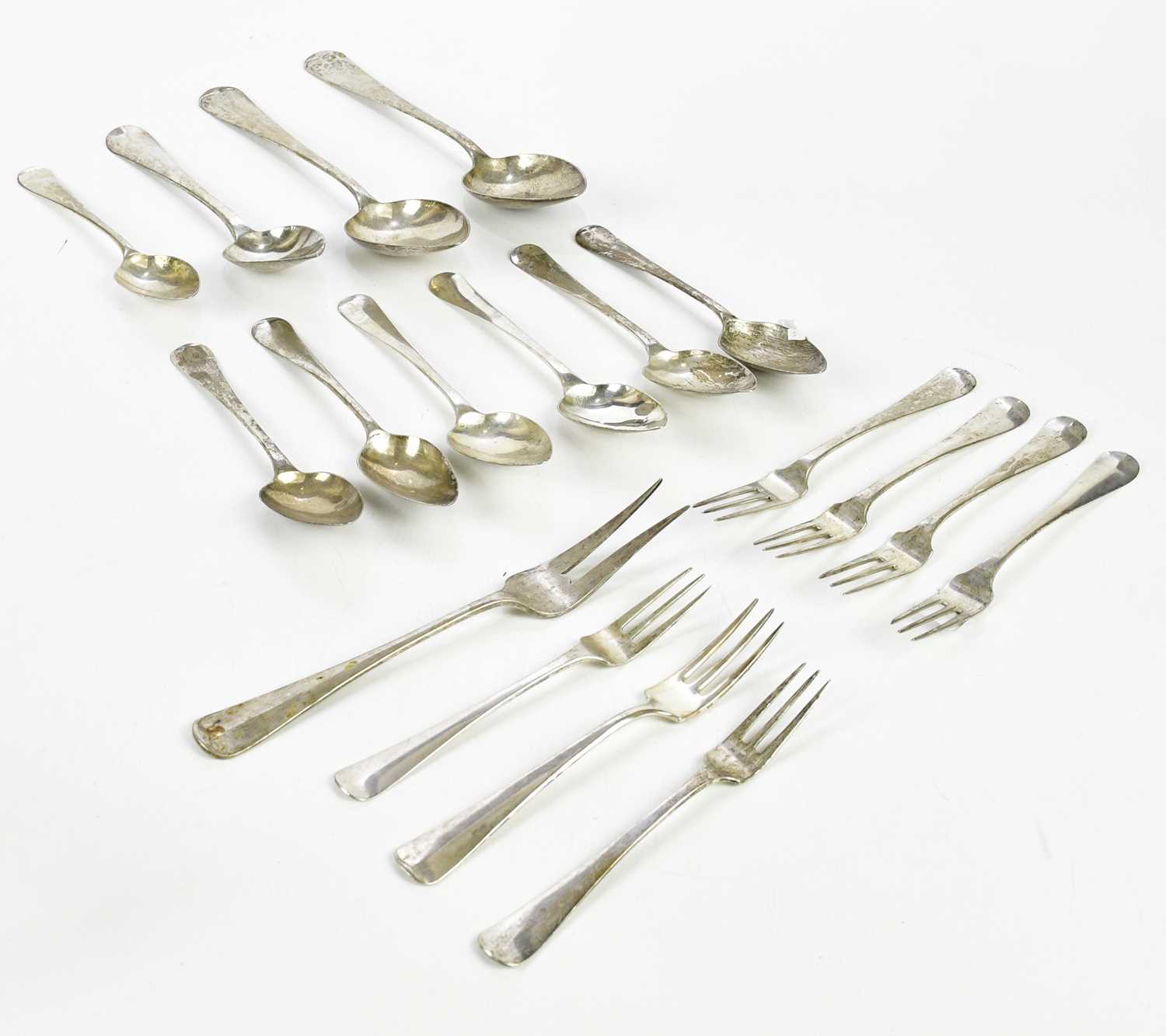 Lot 2232 - A group of 19th century Dutch flatware
