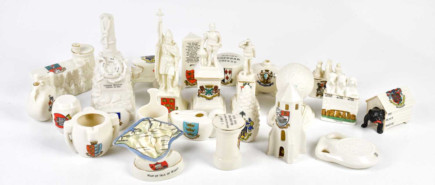 Lot 2795 - Twenty-three assorted crested ware models