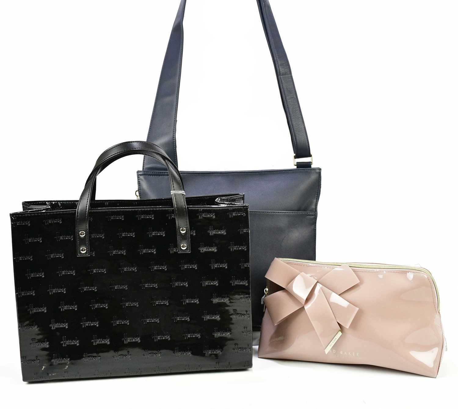 Lot 769 - RADLEY; a navy blue soft calfskin leather