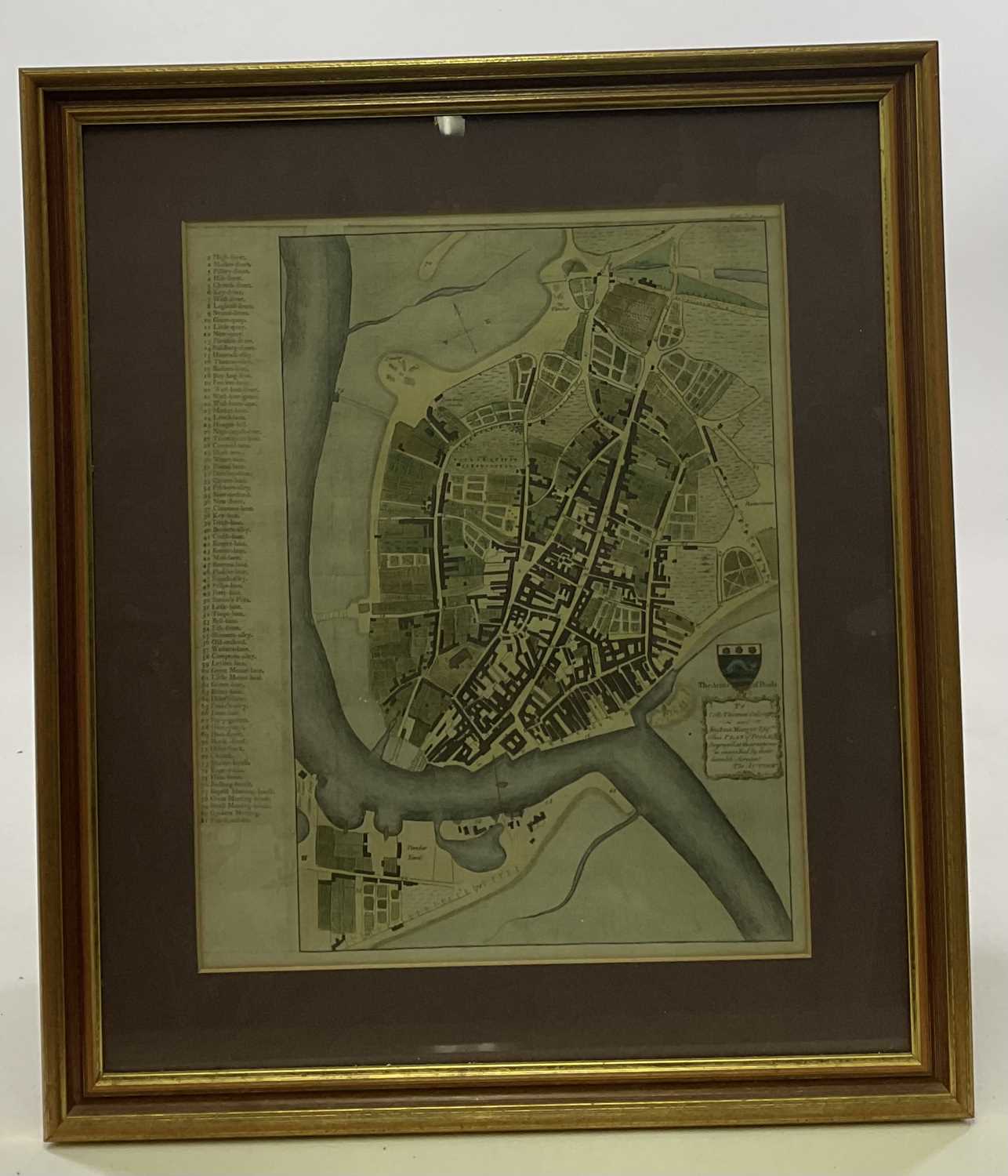 Lot 1450 - A Map of the 'Plan of Poole', undated,