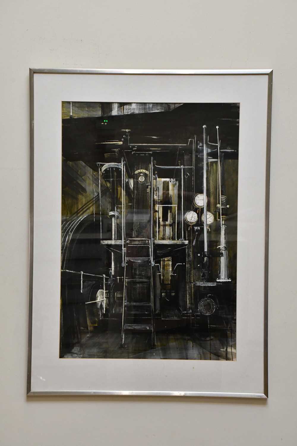 Lot 1679 - EDNA LUMB; watercolour, 'Lily', mill engine,