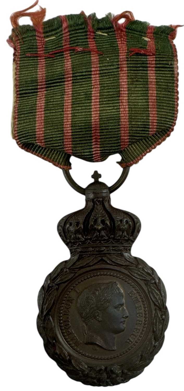 Lot 374 - A French St Helena medal, 1857, issued to a