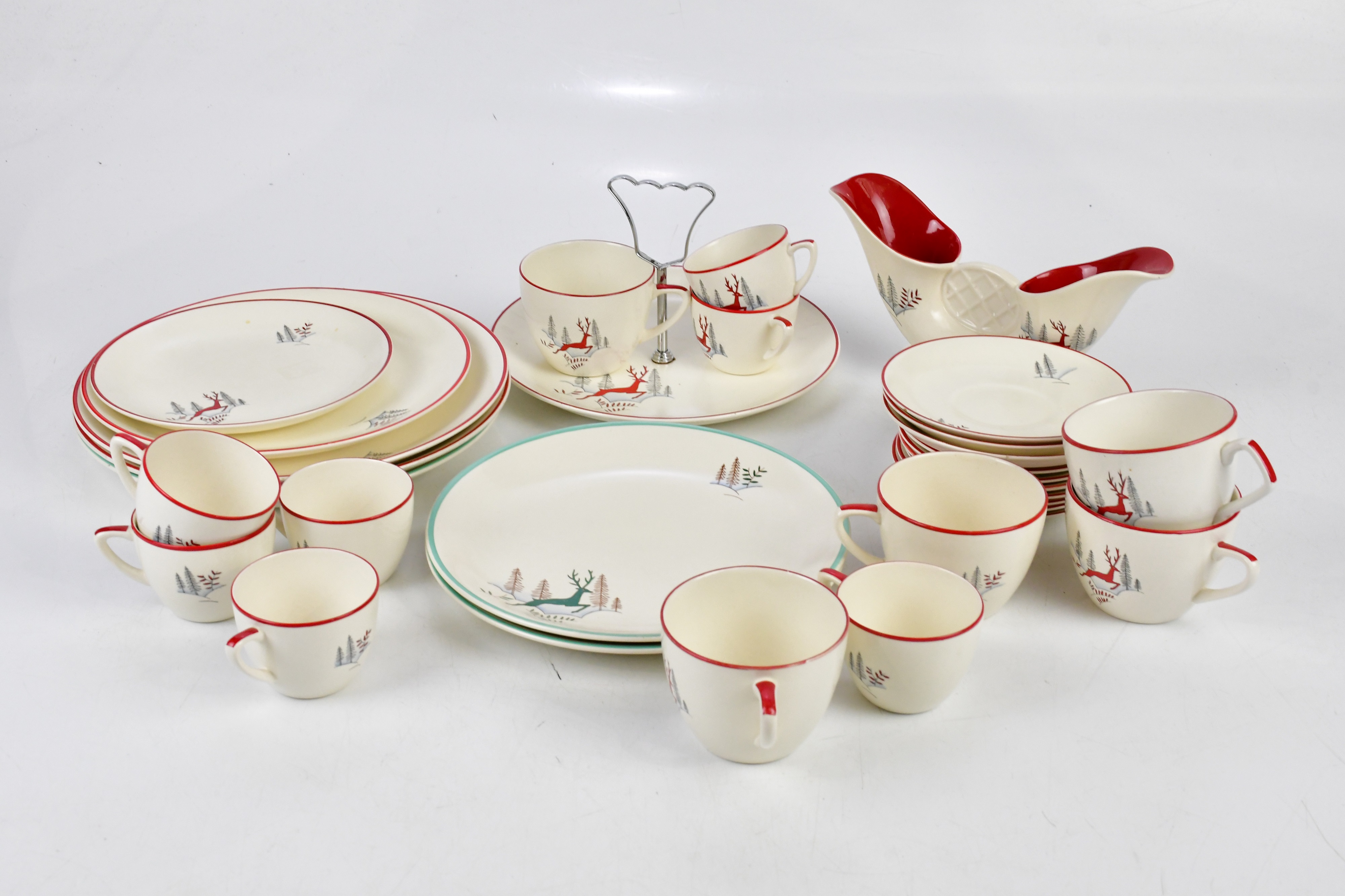 Lot 1488 - ROYAL CROWN DEVON; a 'Stockholm' pattern