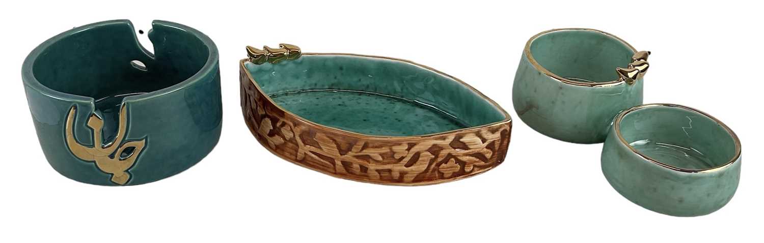 Lot 592 - ELARA; a group of three cased art pottery
