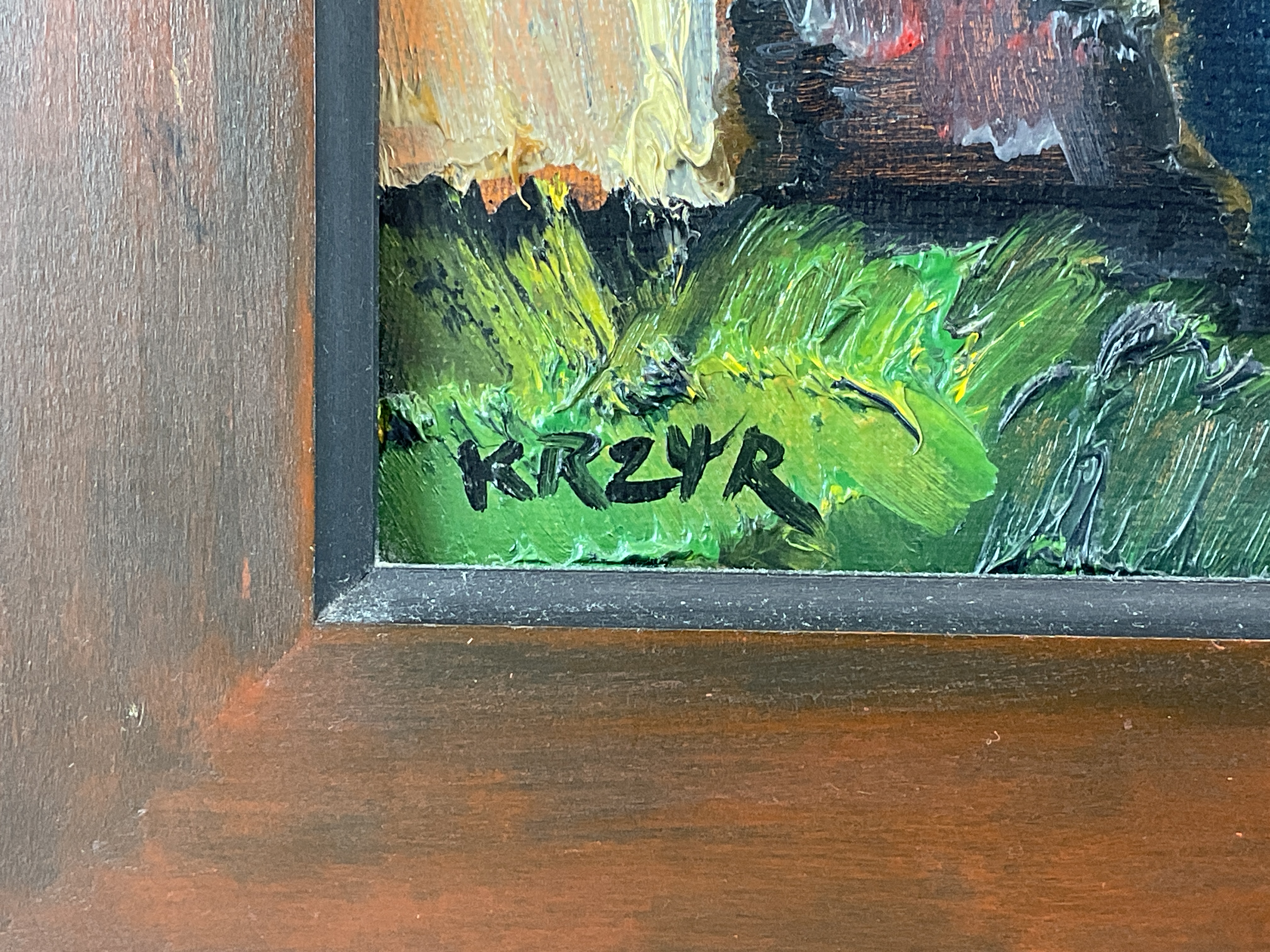 Lot 202 - KRZYSZTOF RACZYNSKI KRZYR; oil on canvas,