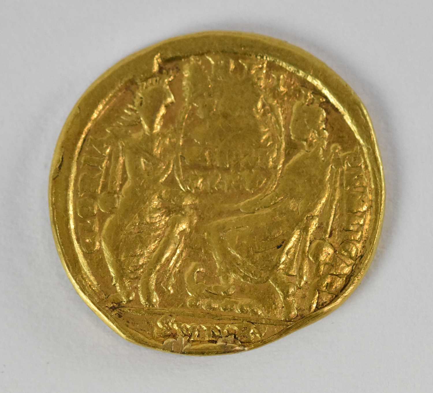 Lot 1585 - A Constantius II Roman gold coin, diameter