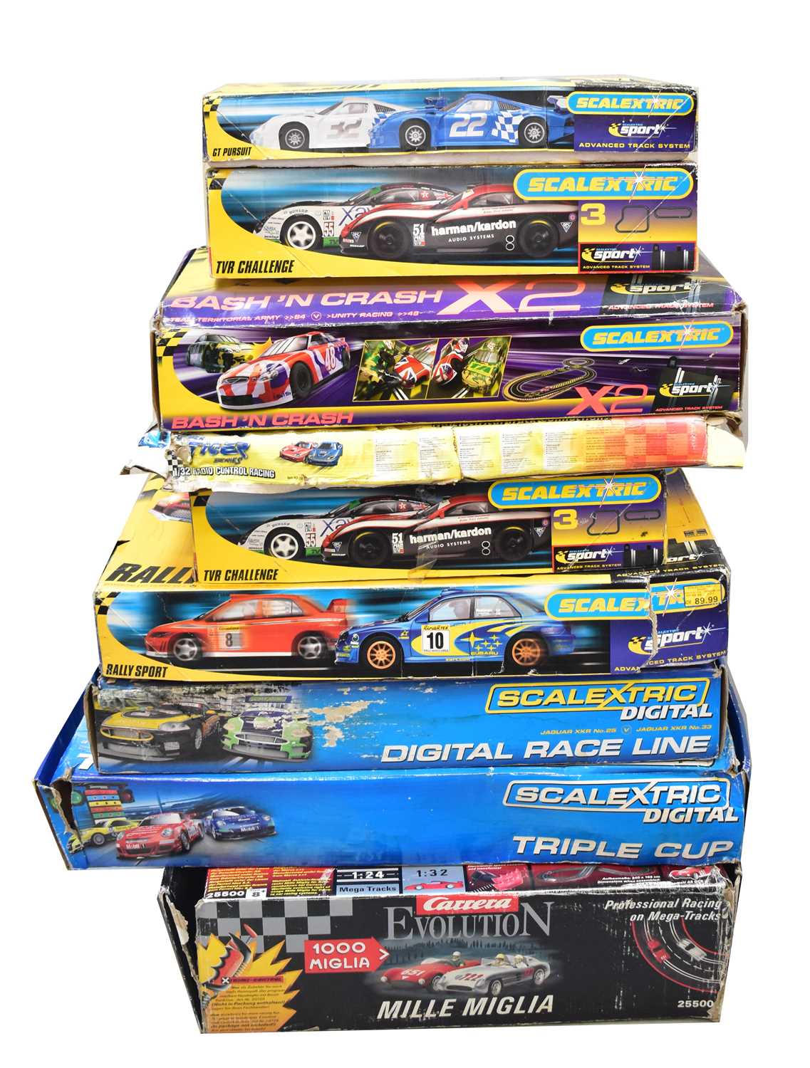 Lot 762 - Nine slot car box sets, all parts complete,