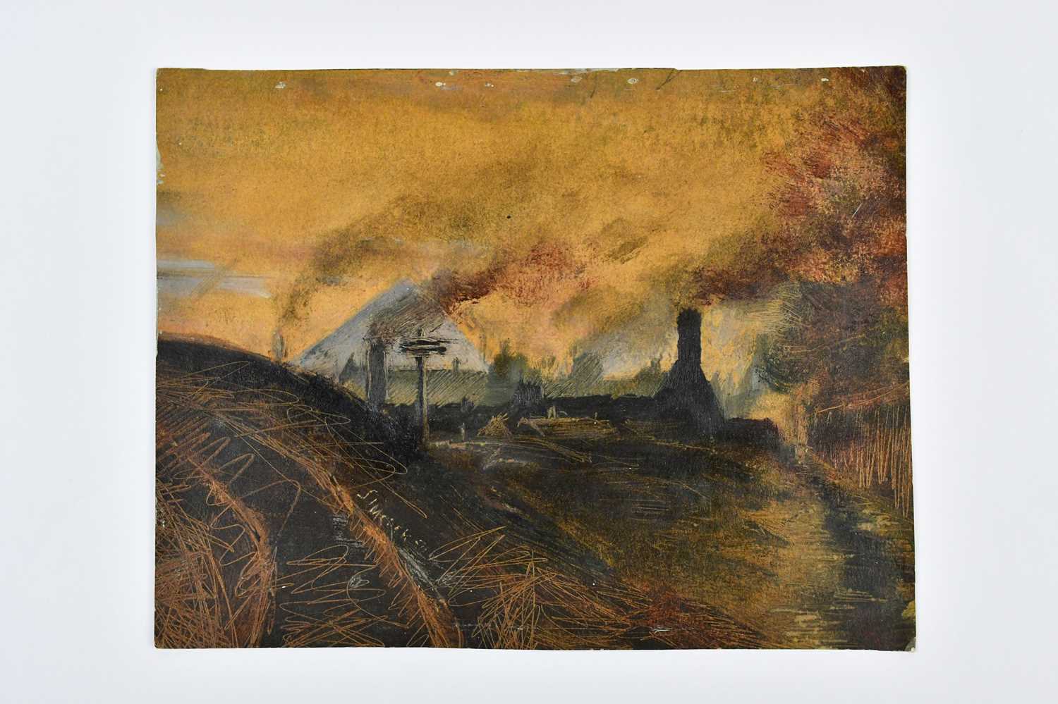Lot 321 - JACK SIMCOCK (1929-2012); oil sketch,