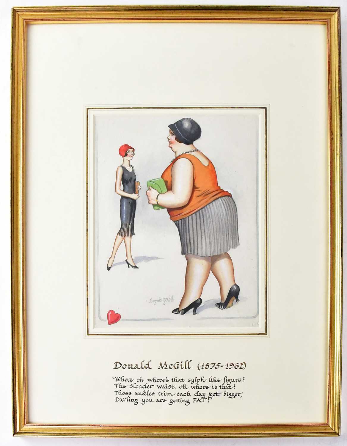 Lot 786 - DONALD MCGILL (1875-1962); watercolour