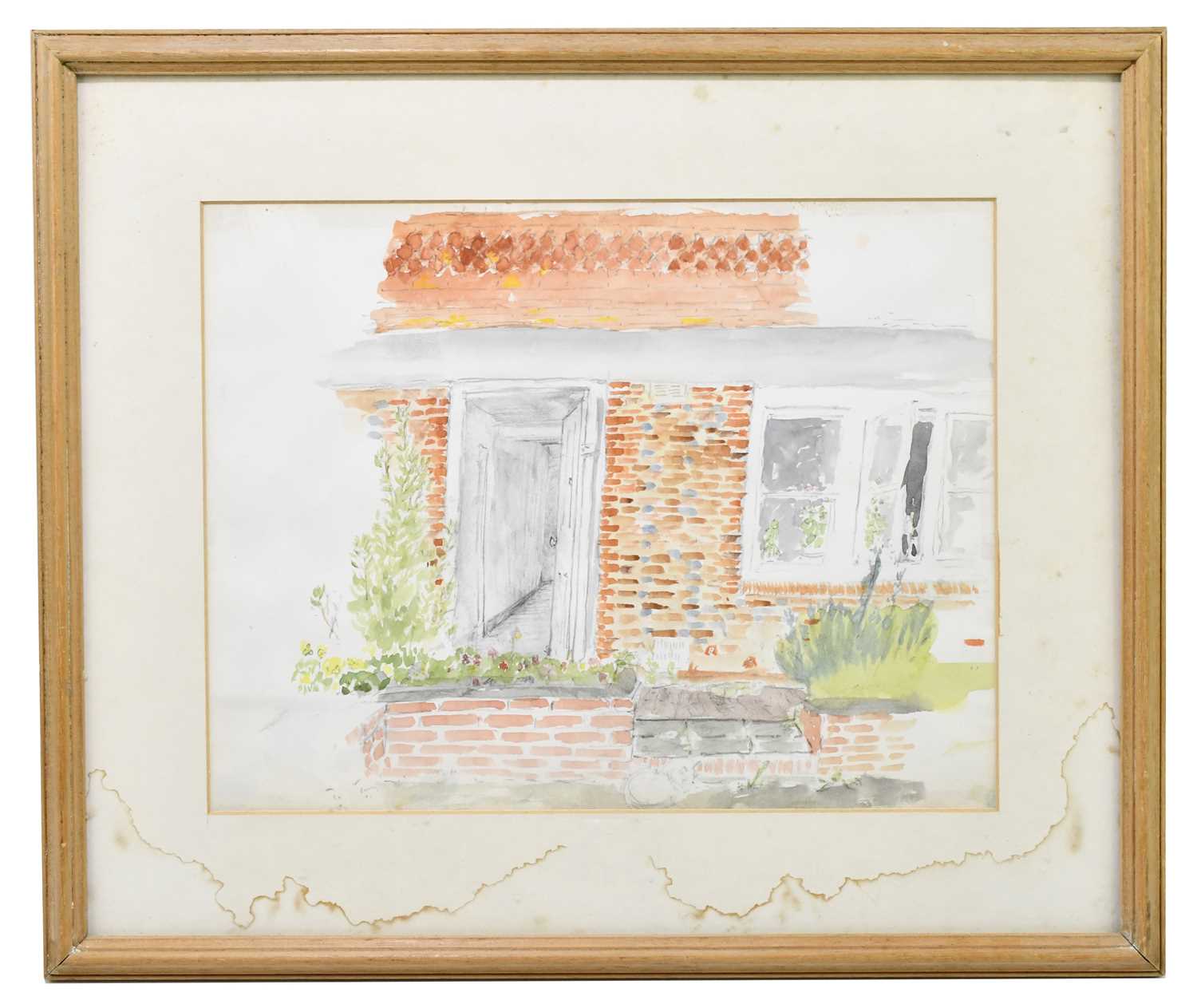 Lot 408 - ATTRIBUTED TO SIR JOHN BETJEMAN; watercolour,