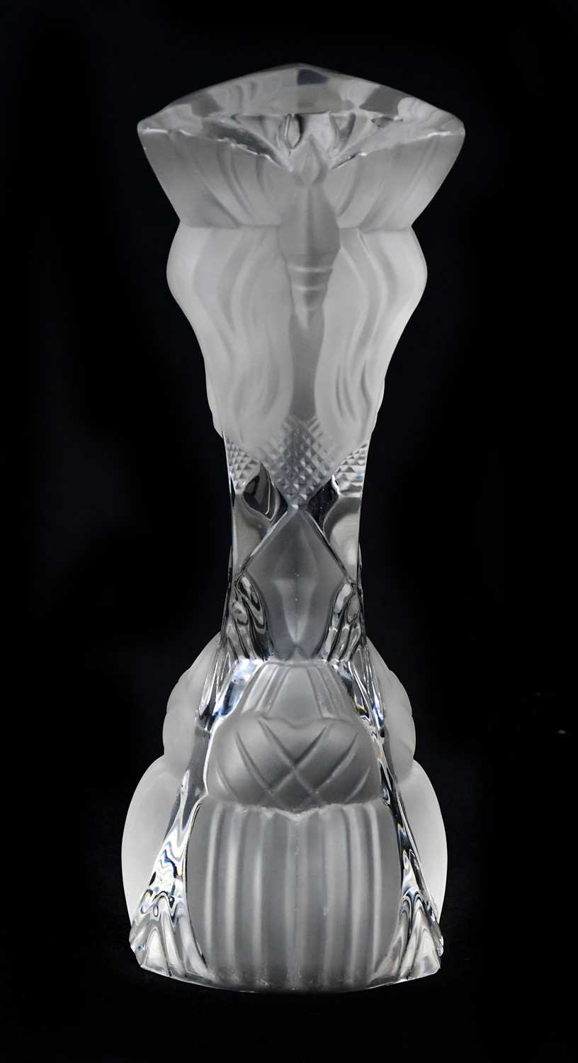 Lot 410 - ST LOUIS CRYSTAL; a clear and frosted glass