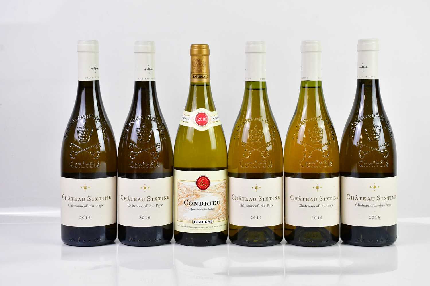 Lot 2864 - WHITE WINE; five bottles of mixed white