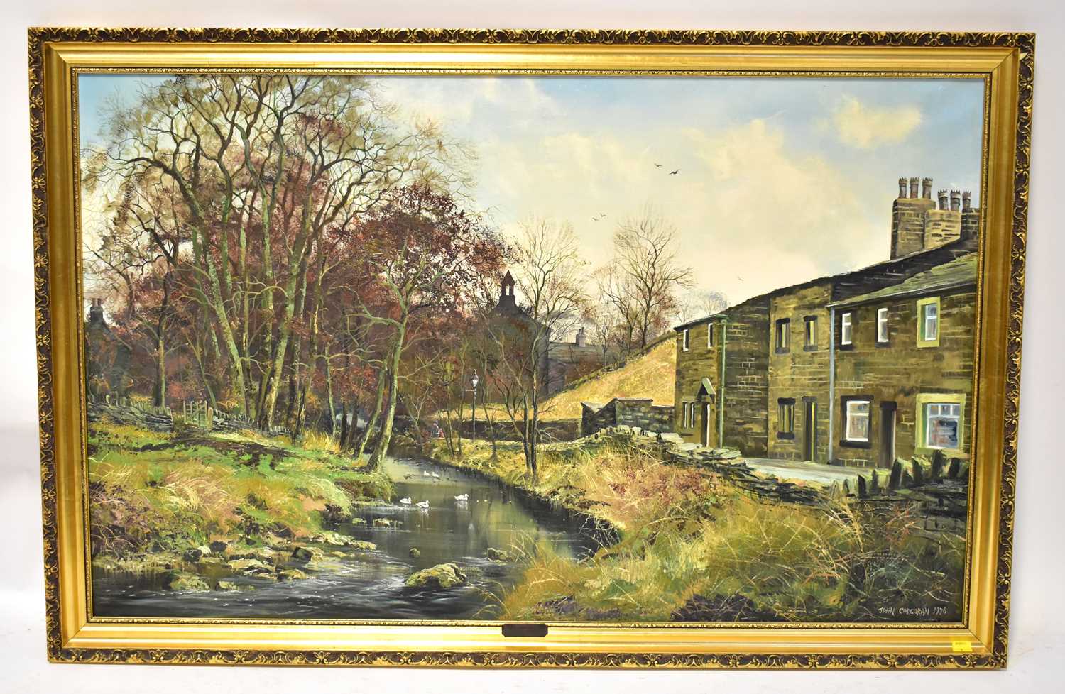 Lot 769 - JOHN CORCORAN (born 1940); oil on canvas,