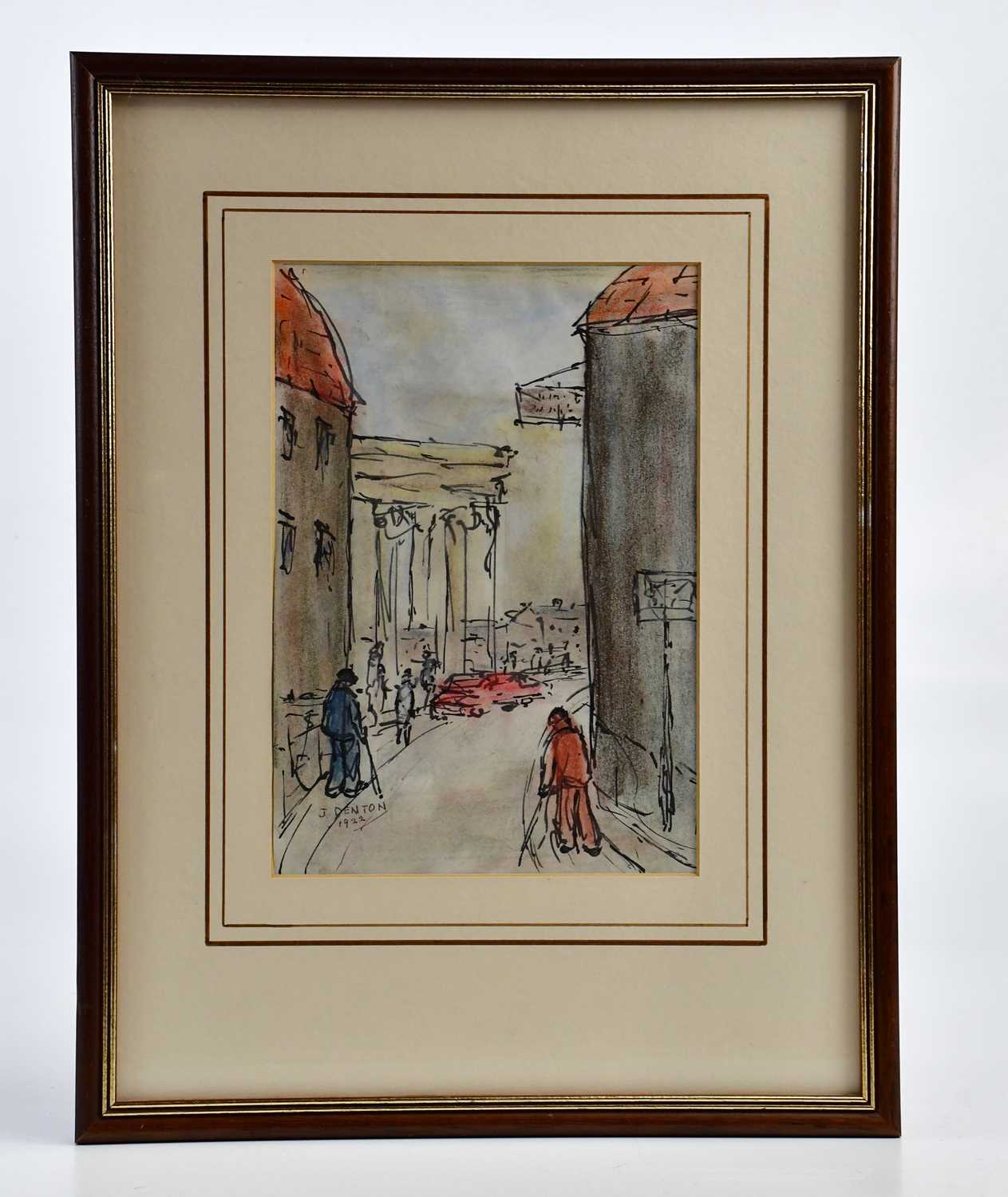 Lot 1681 - JOHN DENTON; watercolour and ink,