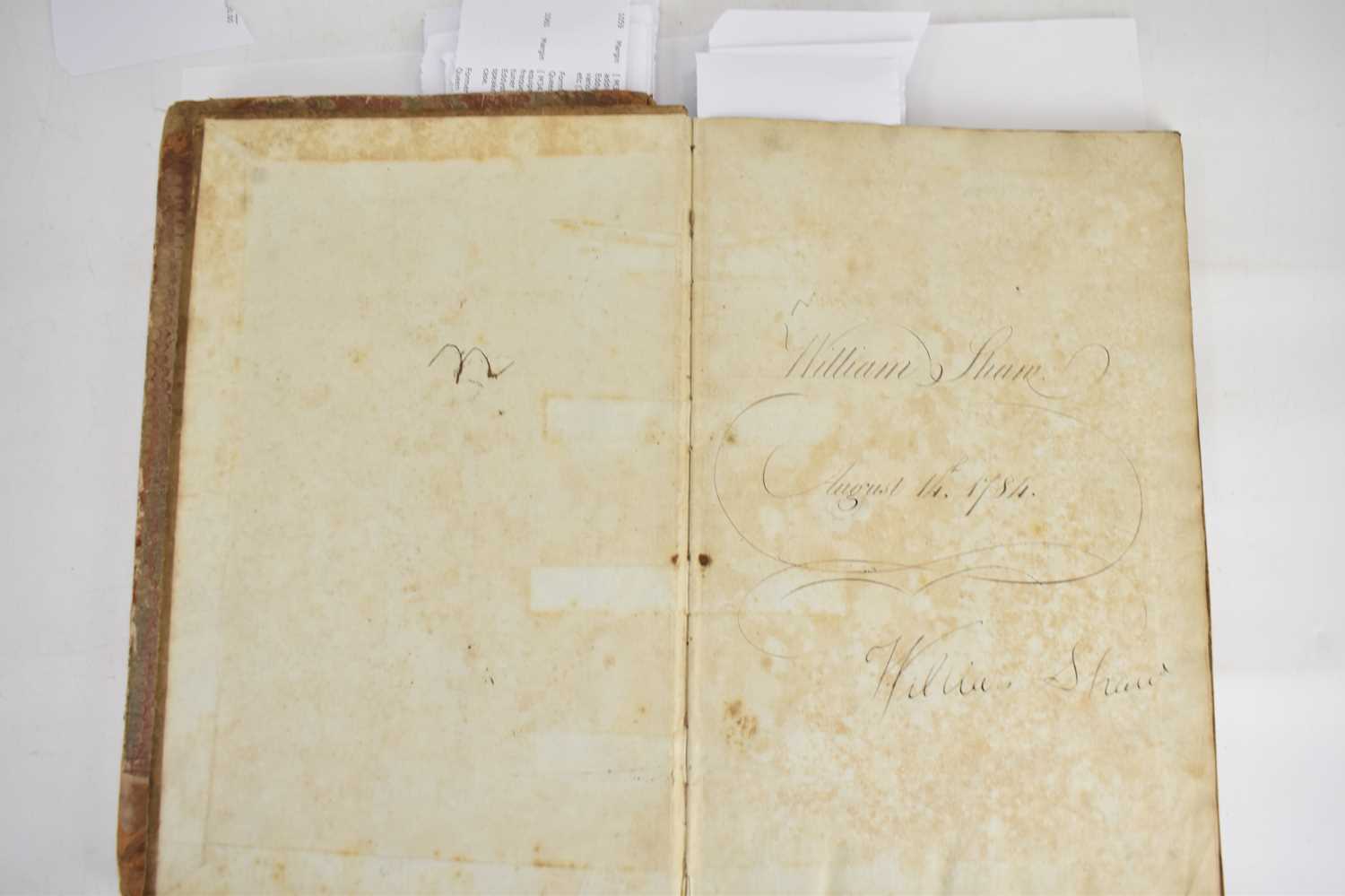Lot 731 - Two 18th century handwritten notebooks