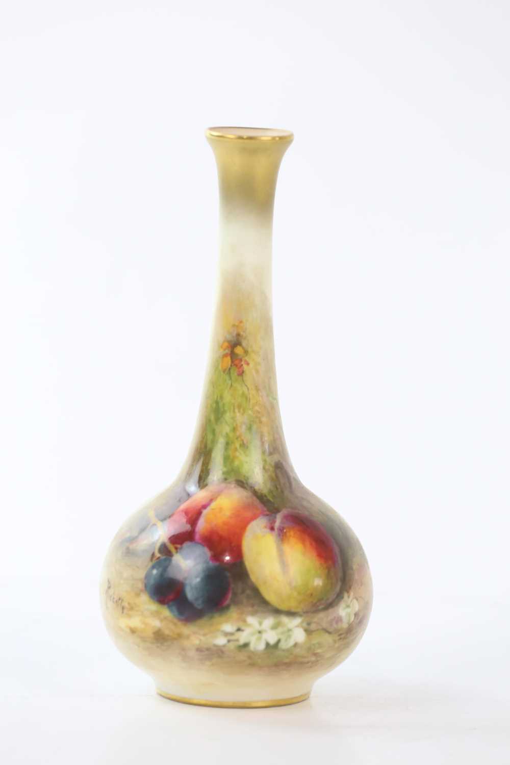 Lot 1337 - WILLIAM RICKETT FOR ROYAL WORCESTER; a hand