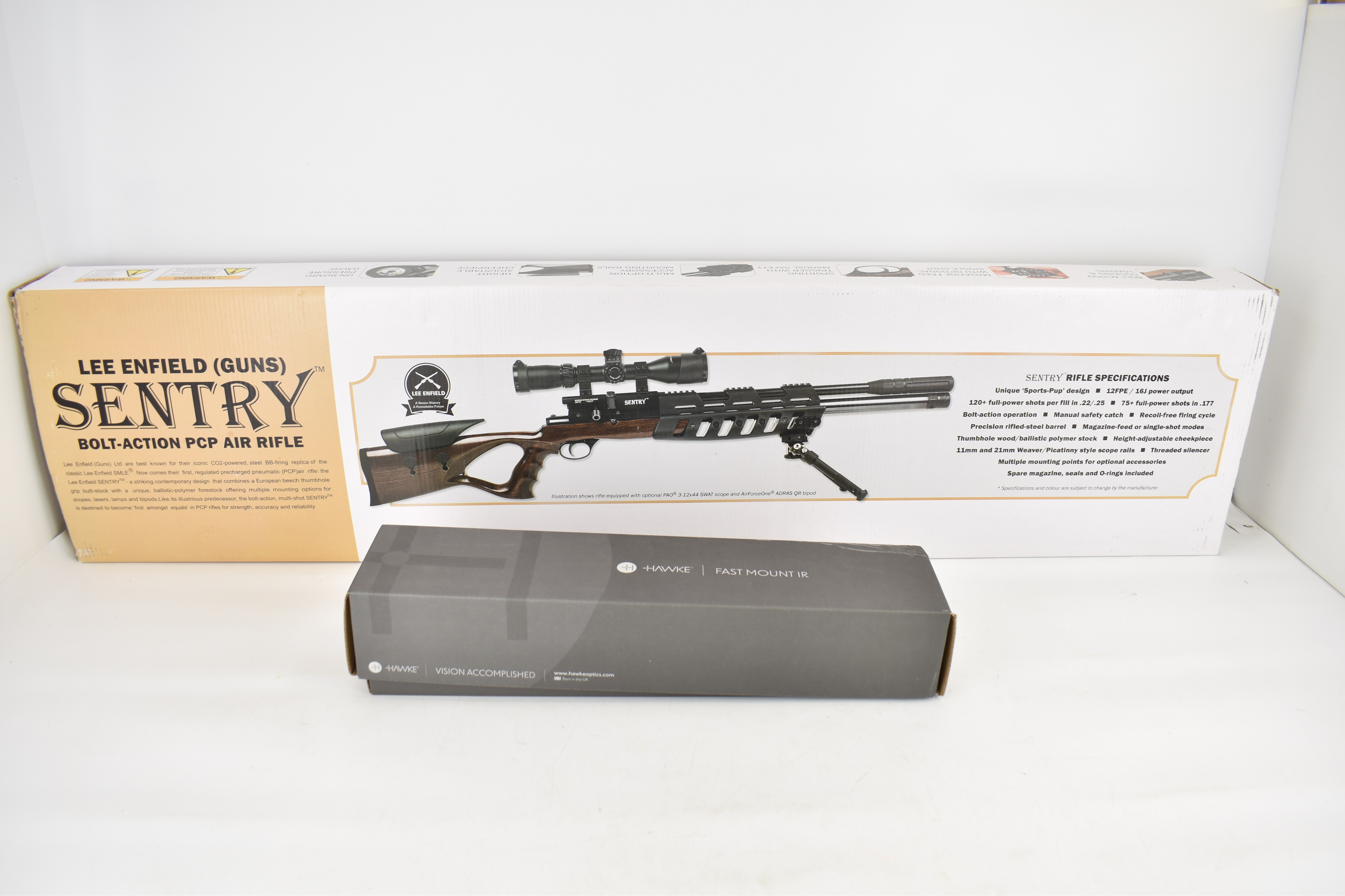 Lot 474 - LEE ENFIELD; a boxed Sentry model 705, .177