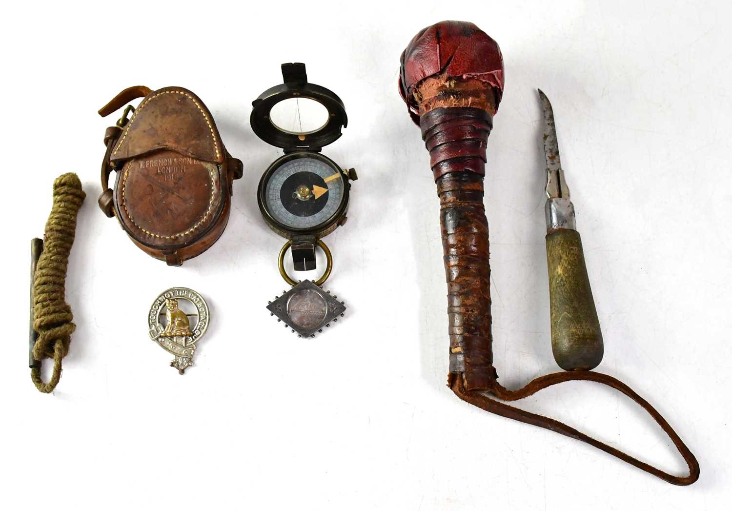 Lot 561 - A WWI military issued pocket compass with