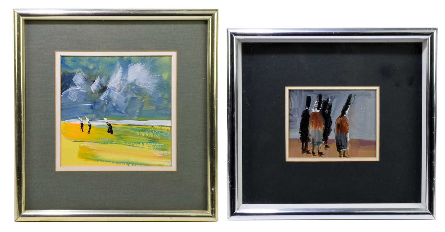 Lot 401 - PETER OLIVER (1927-2006); watercolour, four