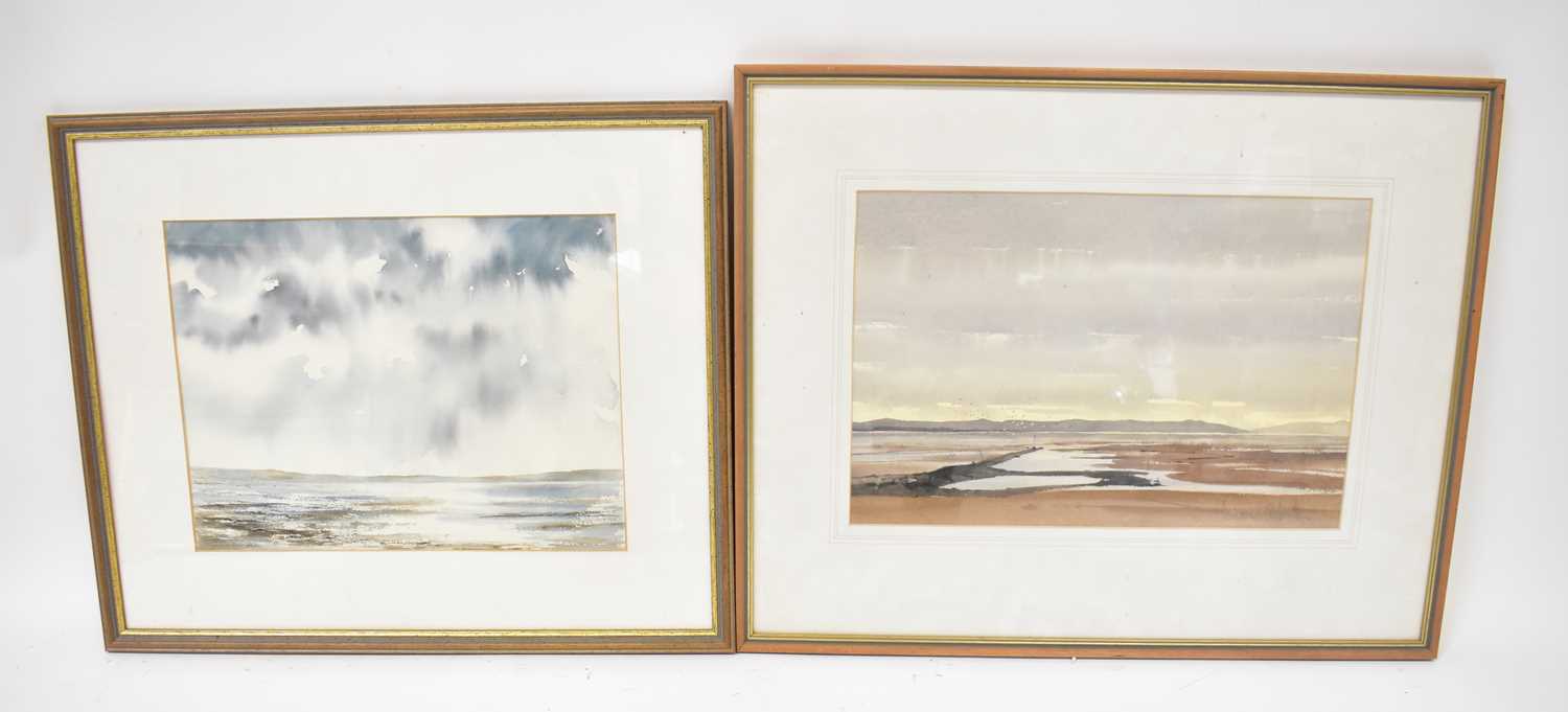 Lot 792 - JIM NICHOLSON; watercolour, 'Luskintyre,