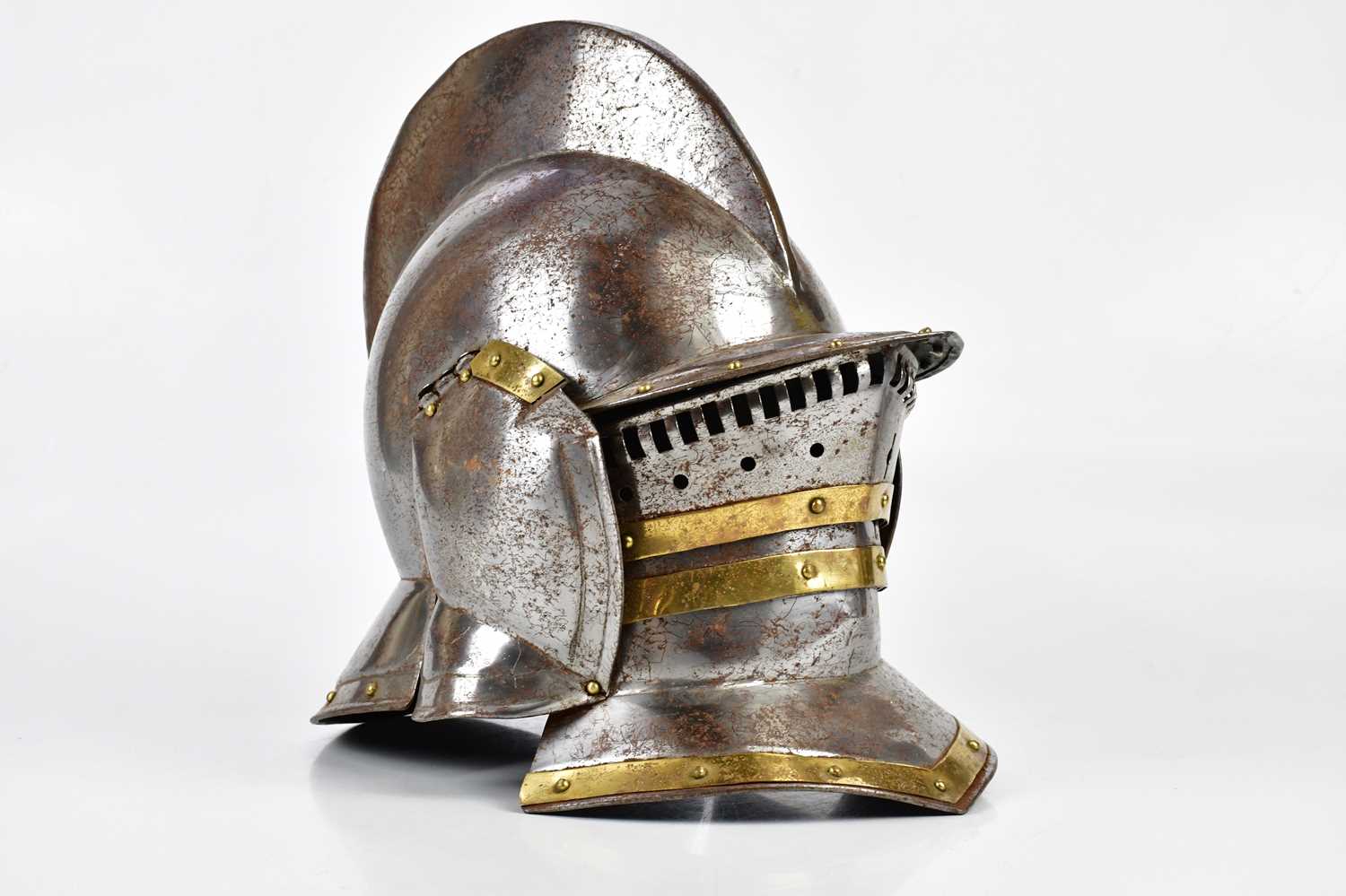 Lot 2574 - A reproduction Medieval style burgonet