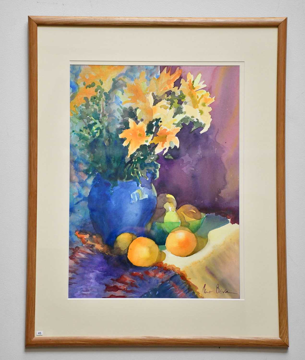 Lot 289 - JUNE BEVAN; watercolour, 'Onlookers, Cochin,