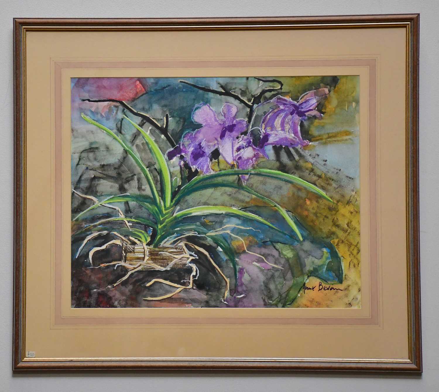 Lot 296 - JUNE BEVAN; watercolour, 'Kasim's Delight',