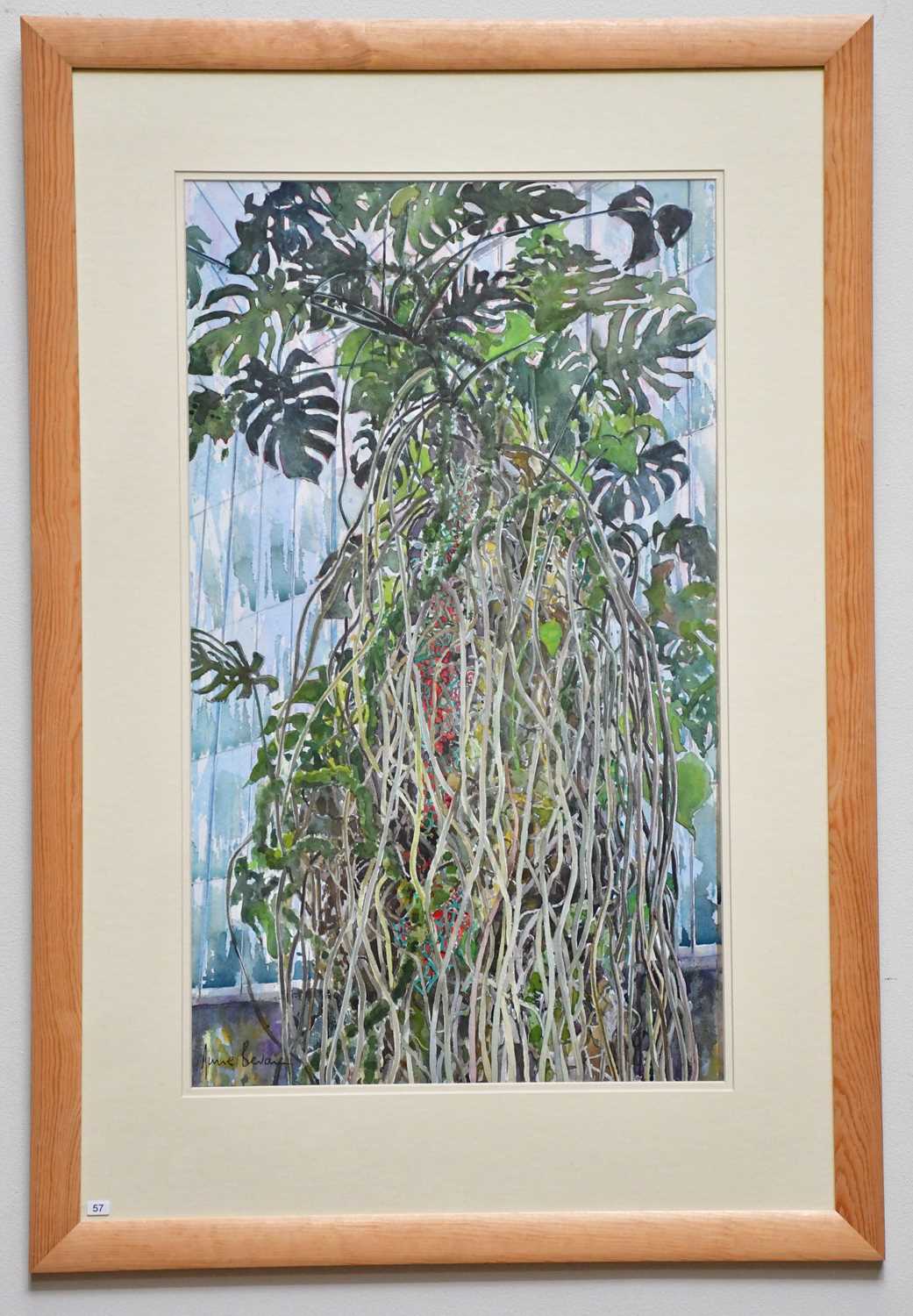 Lot 282 - JUNE BEVAN; watercolour, 'The Mature Cheese