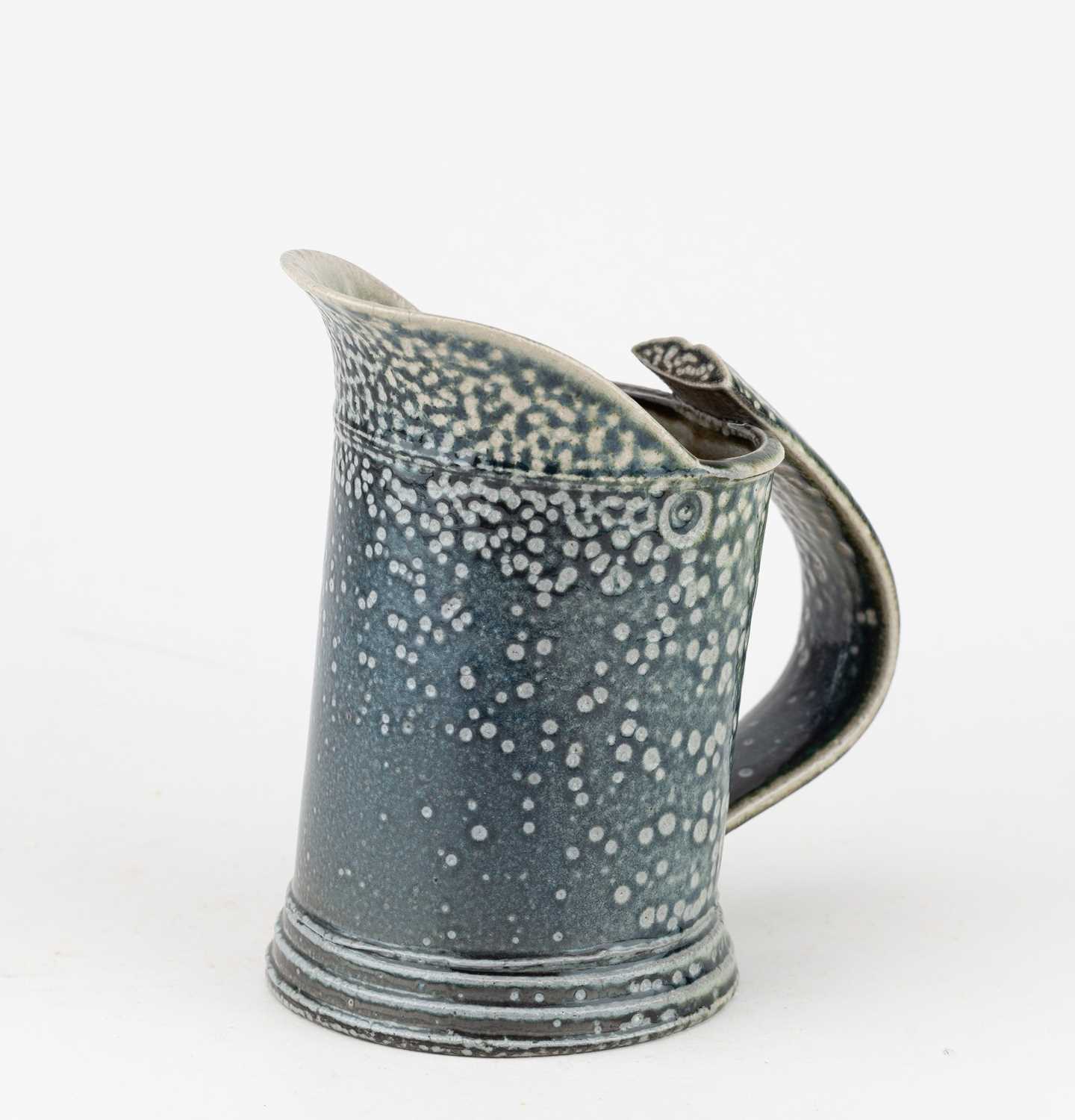 Lot 657 - WALTER KEELER (born 1942); a salt glazed jug,
