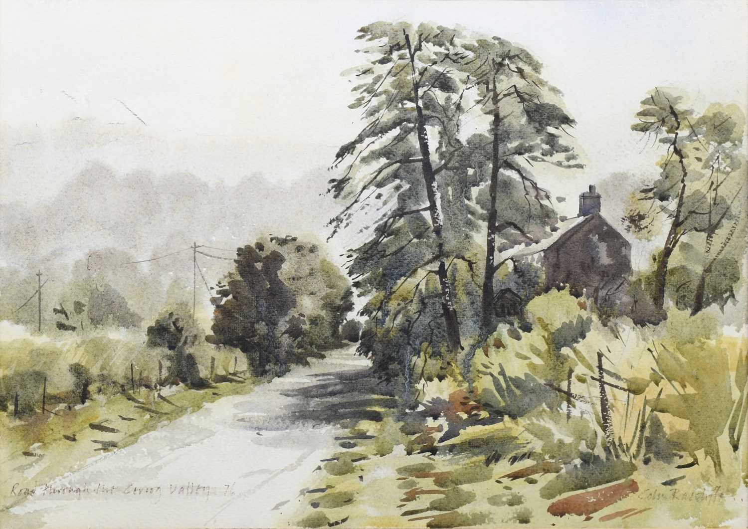 Lot 353 - COLIN RADCLIFFE; three watercolours, ‘Road