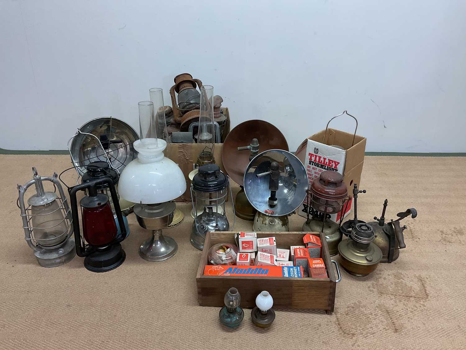 Lot 127 - A large collection of Tilley lamps and