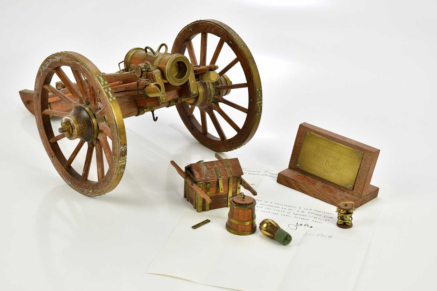 Lot 1203 - CANNON CRAFT; a reproduction Napoleonic six