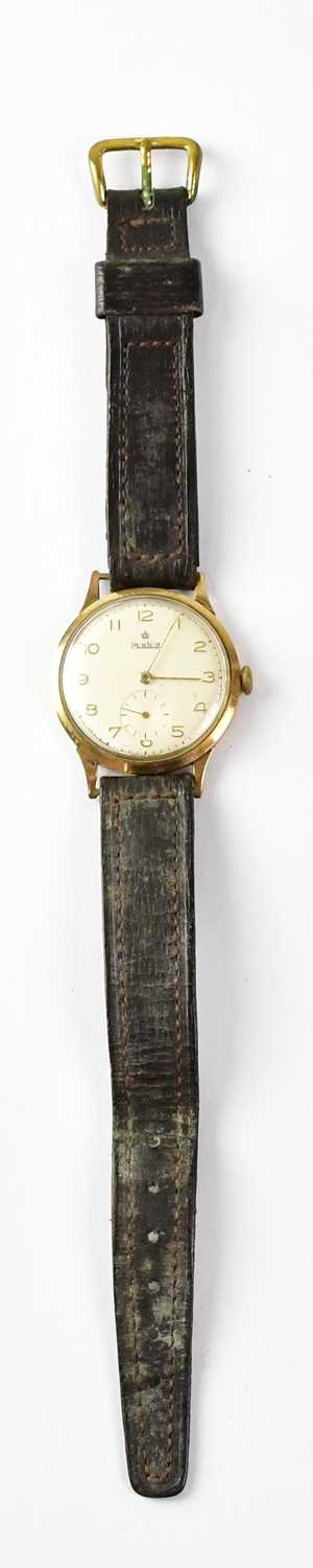 Lot 1206 - ROIDOR; a vintage 9ct gold cased mechanical