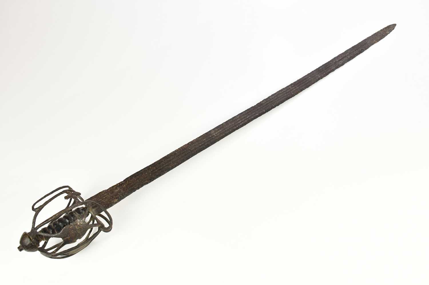 Lot 1355 - A late 18th century Scottish broadsword,