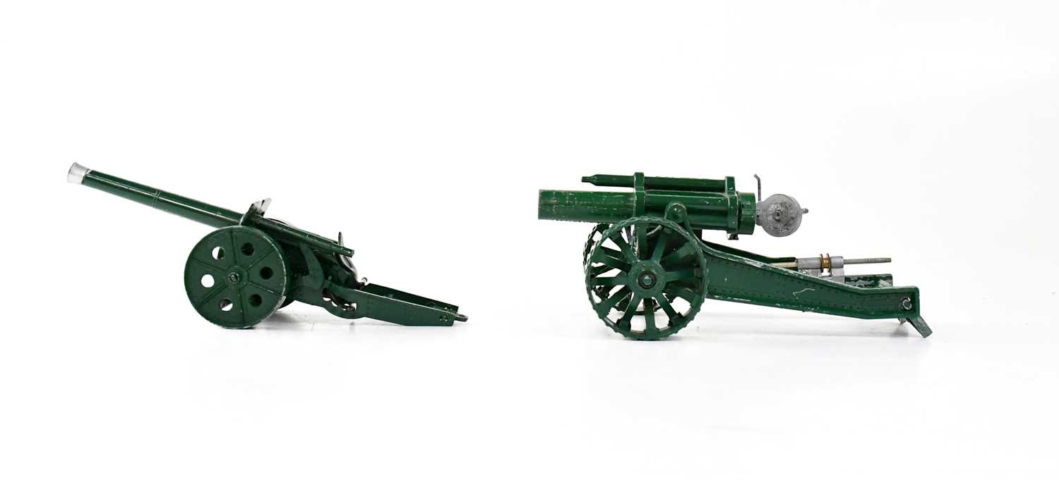 Lot 896 - BRITAINS; two vintage field guns, a Naval