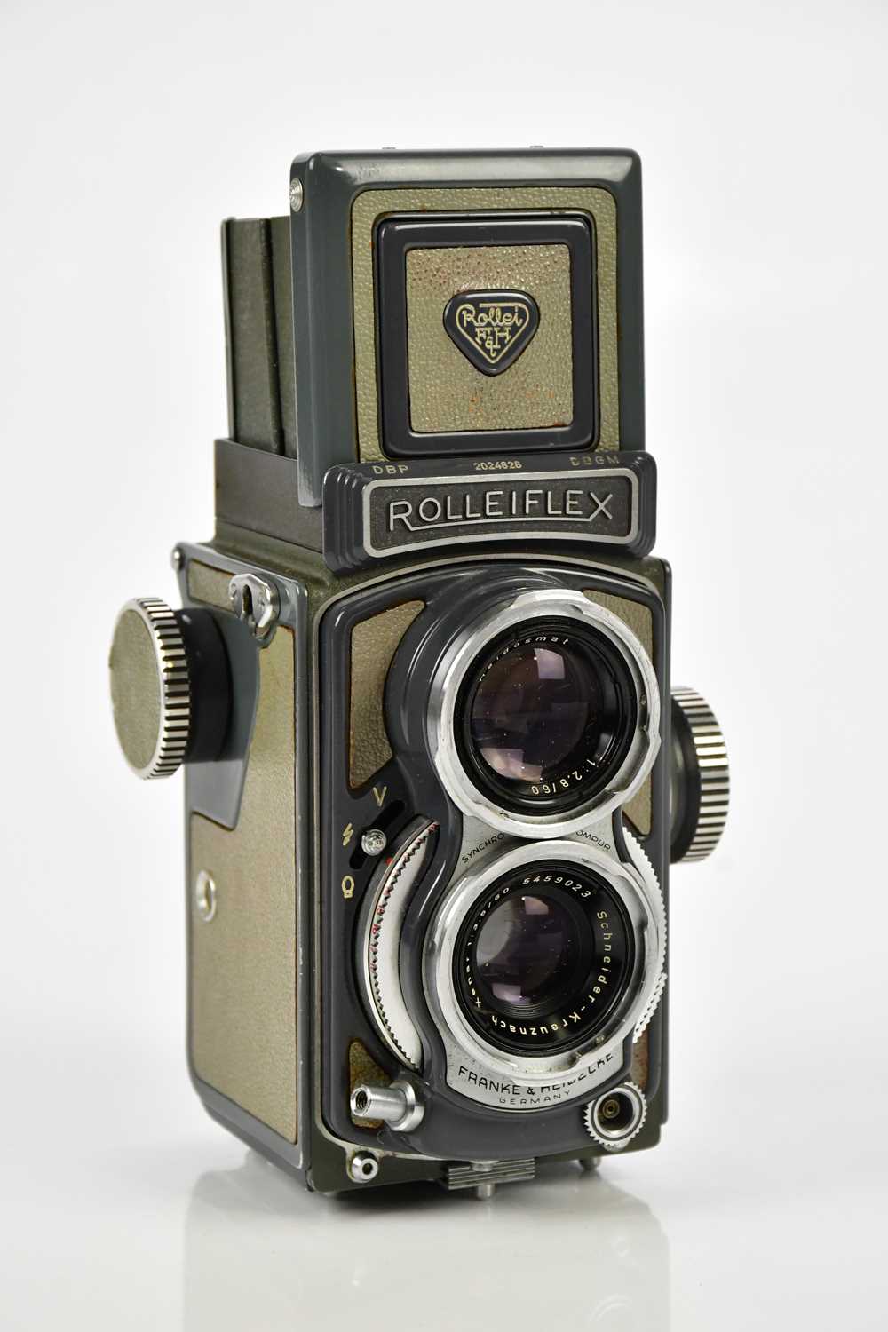 Lot 410 - ROLLEIFLEX; a Rolleiflex Baby 4x4 TLR camera,