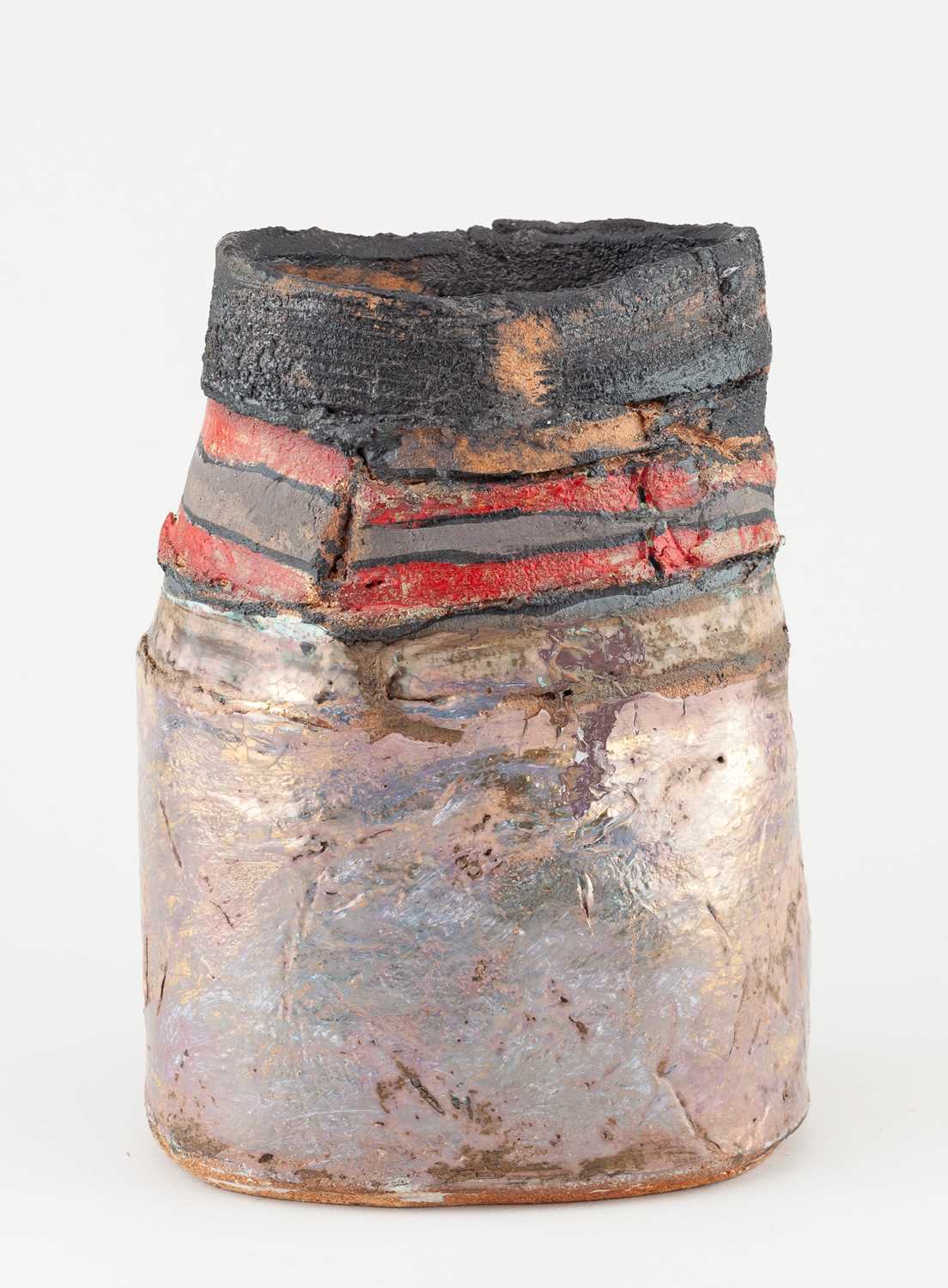 Lot 562 - ROBIN WELCH (1936-2019); an oval stoneware