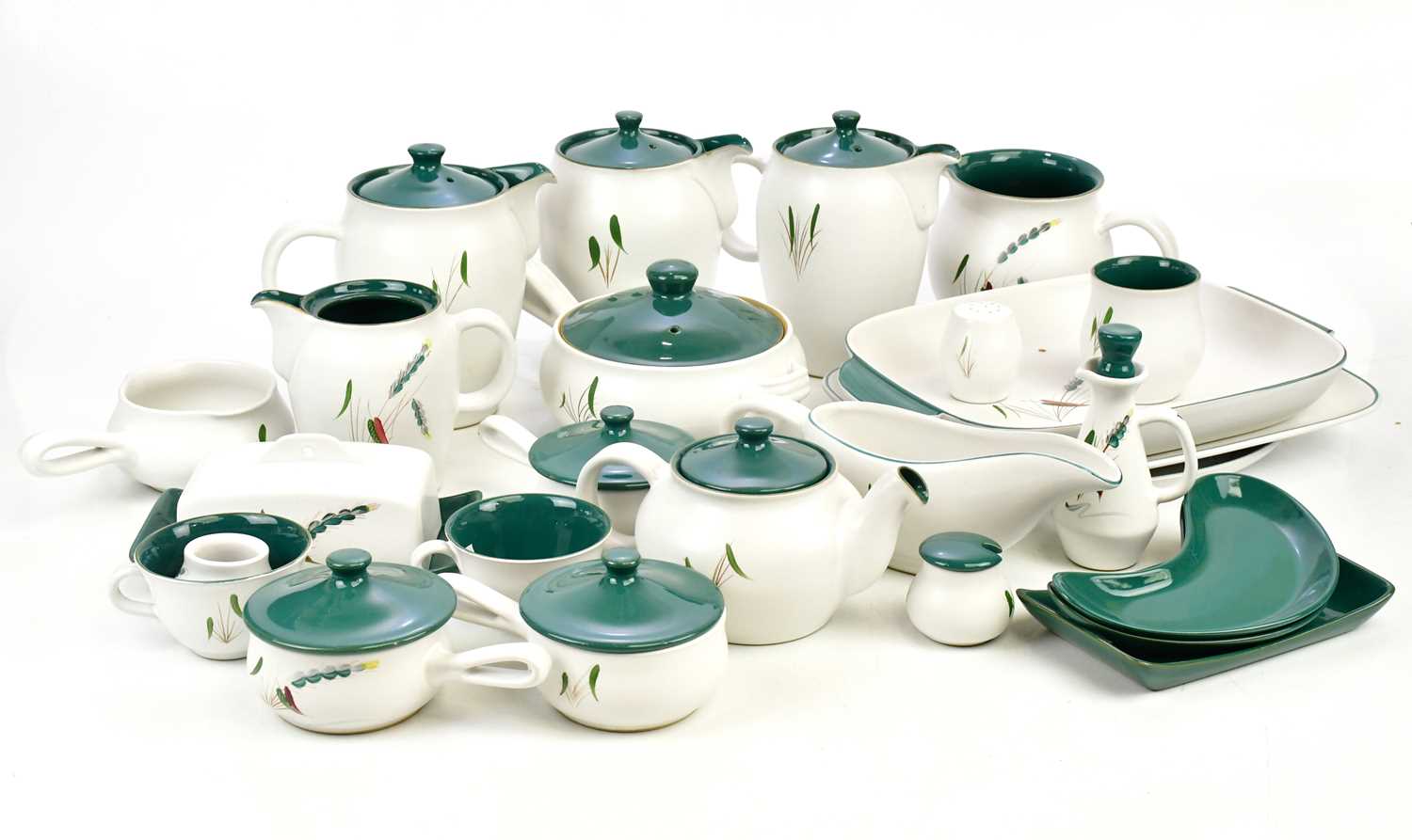 Lot 2380 - DENBY; an extensive collection of 'Green
