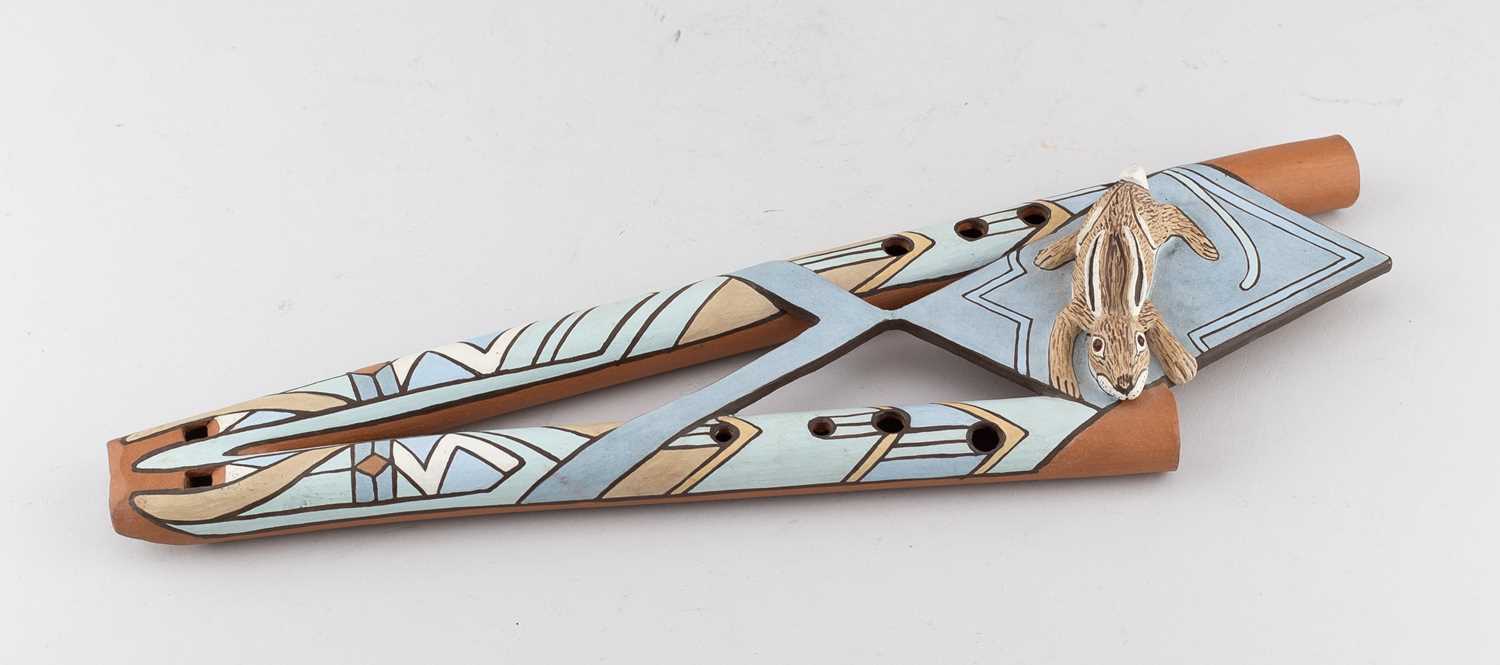 Lot 450 - NEIL IONS (born 1949); a slip decorated