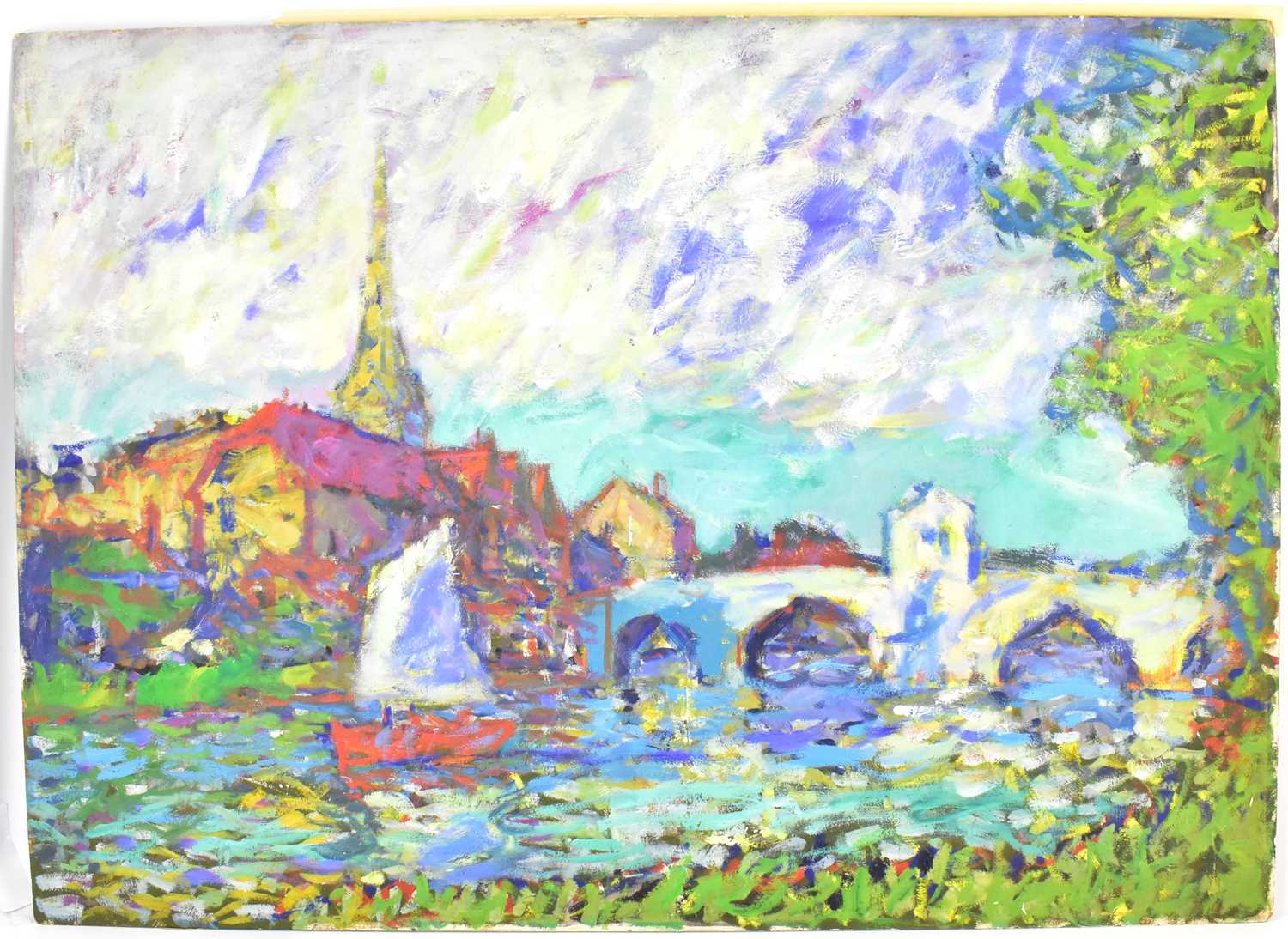 Lot 1322 - NORMAN LAYCOCK (BRITISH, 1920-1985); oil on