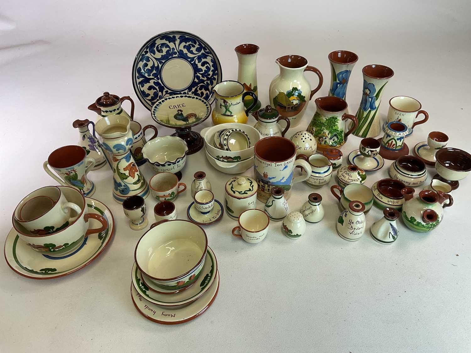 Lot 198 - DEVON POTTERY; a very large collection of