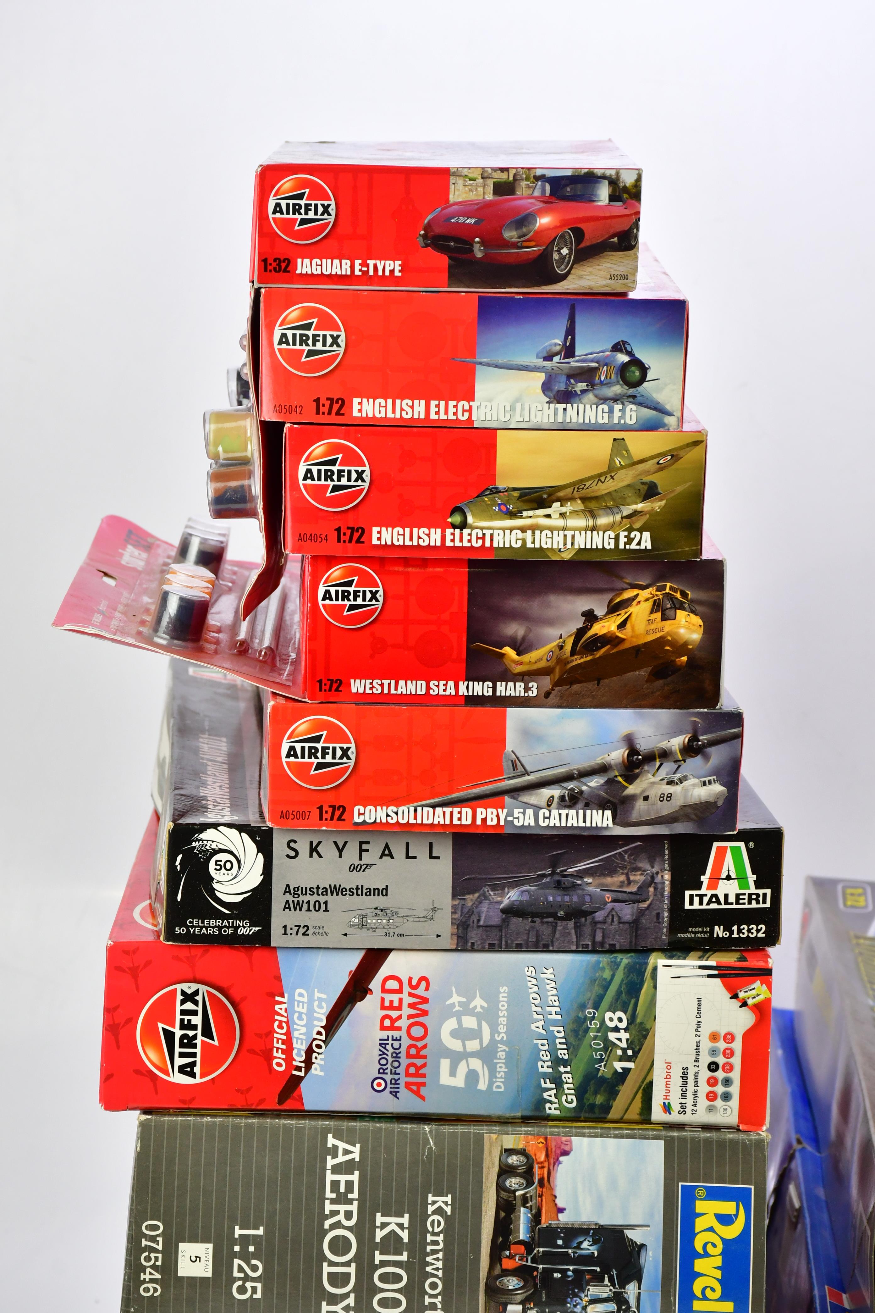 Lot 242 - AIRFIX; a collection of models including the