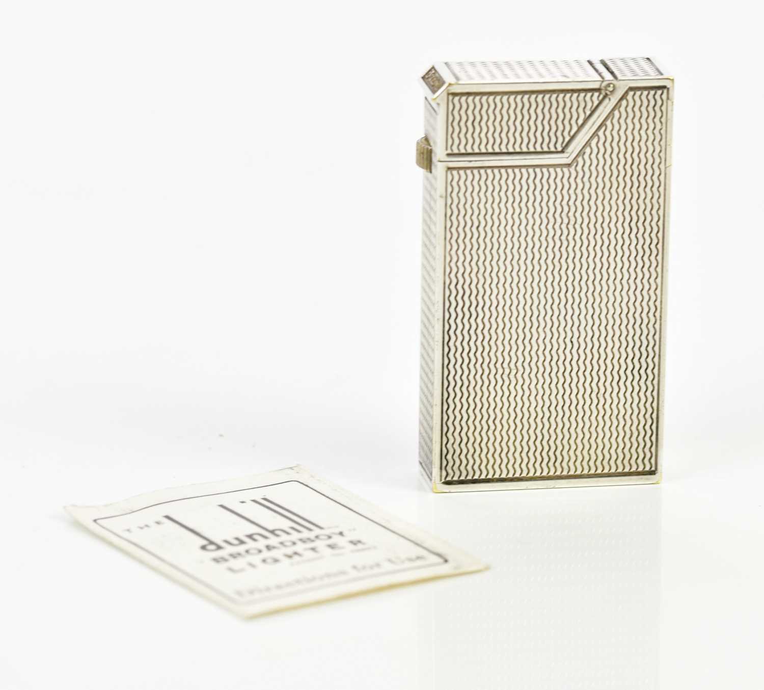 Lot 1626 - DUNHILL; a 'Broadboy' cigarette lighter,