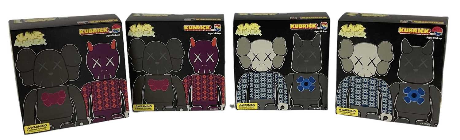 Lot 86 - KAWS; four boxed Kaws Kubrick sets.