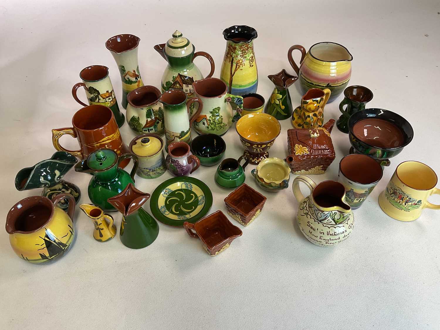 Lot 281 - DEVON POTTERY; a large collection of Devon