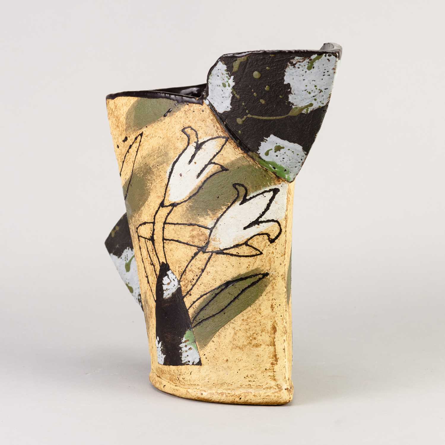 Lot 382 - JOHN MALTBY (1936-2020); a stoneware jug