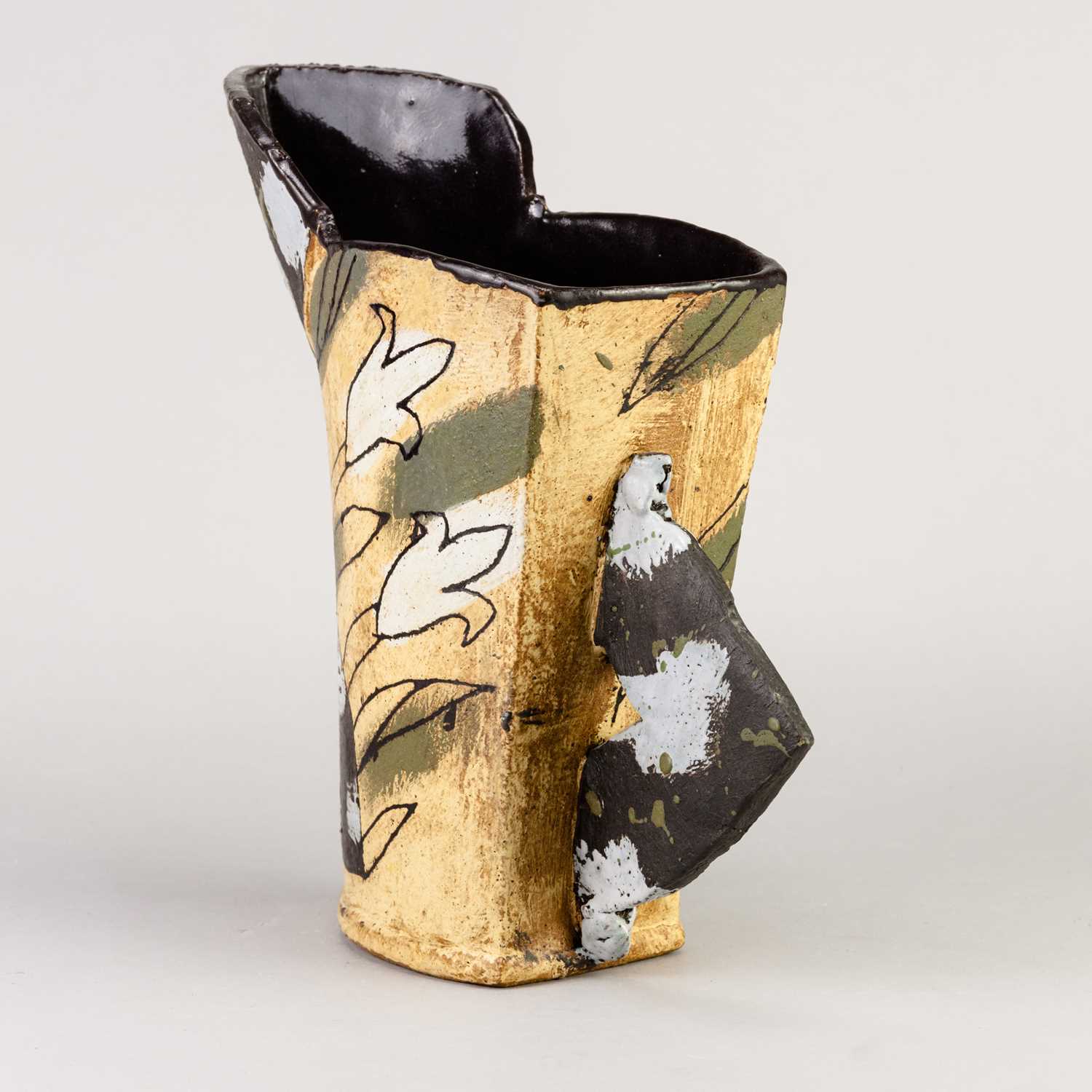 Lot 382 - JOHN MALTBY (1936-2020); a stoneware jug