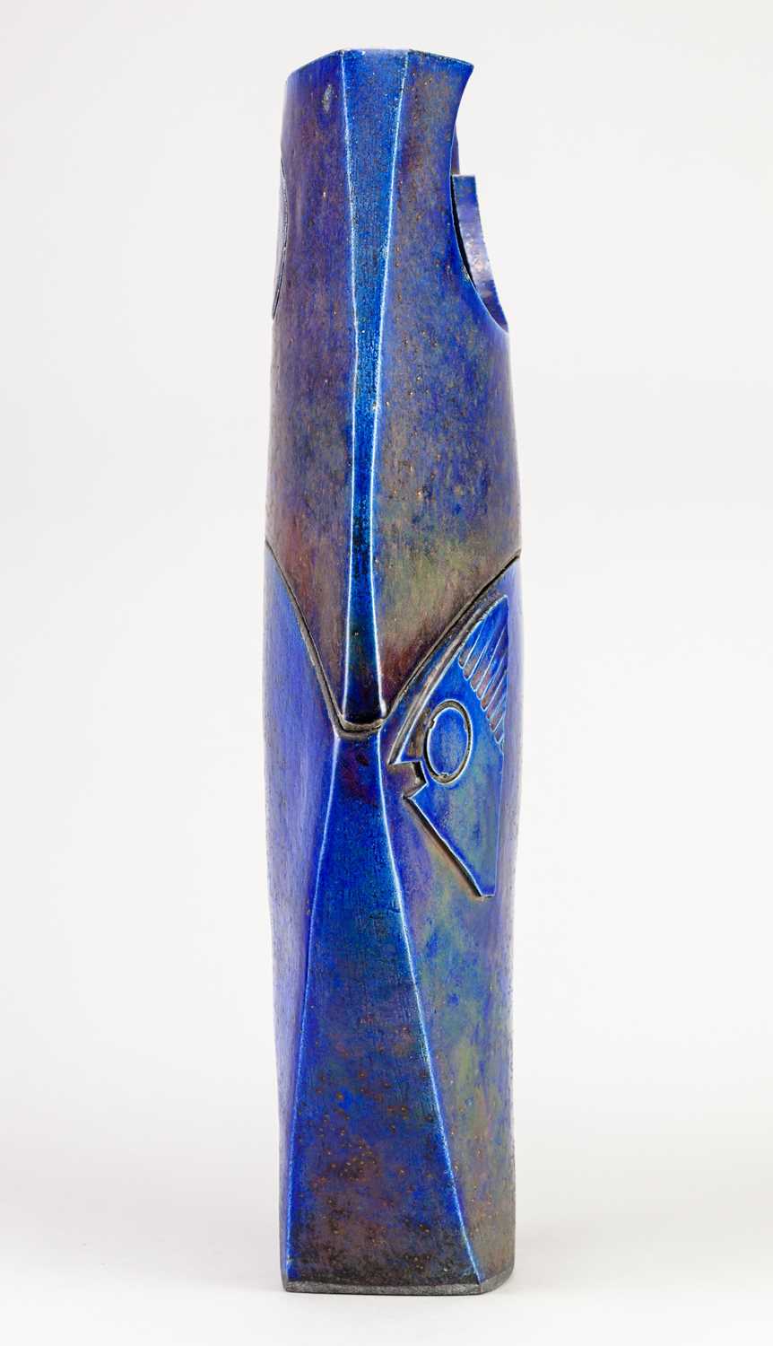 Lot 710 - SHAUN HALL (born 1971); a tall raku