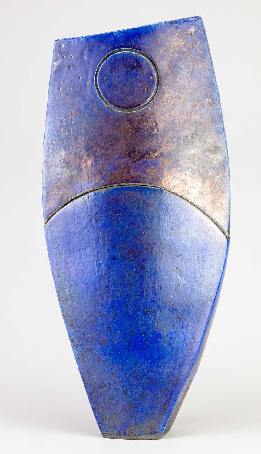 Lot 710 - SHAUN HALL (born 1971); a tall raku